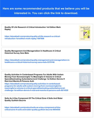 Quality A Critical Introduction 4th Beckford John | PDF