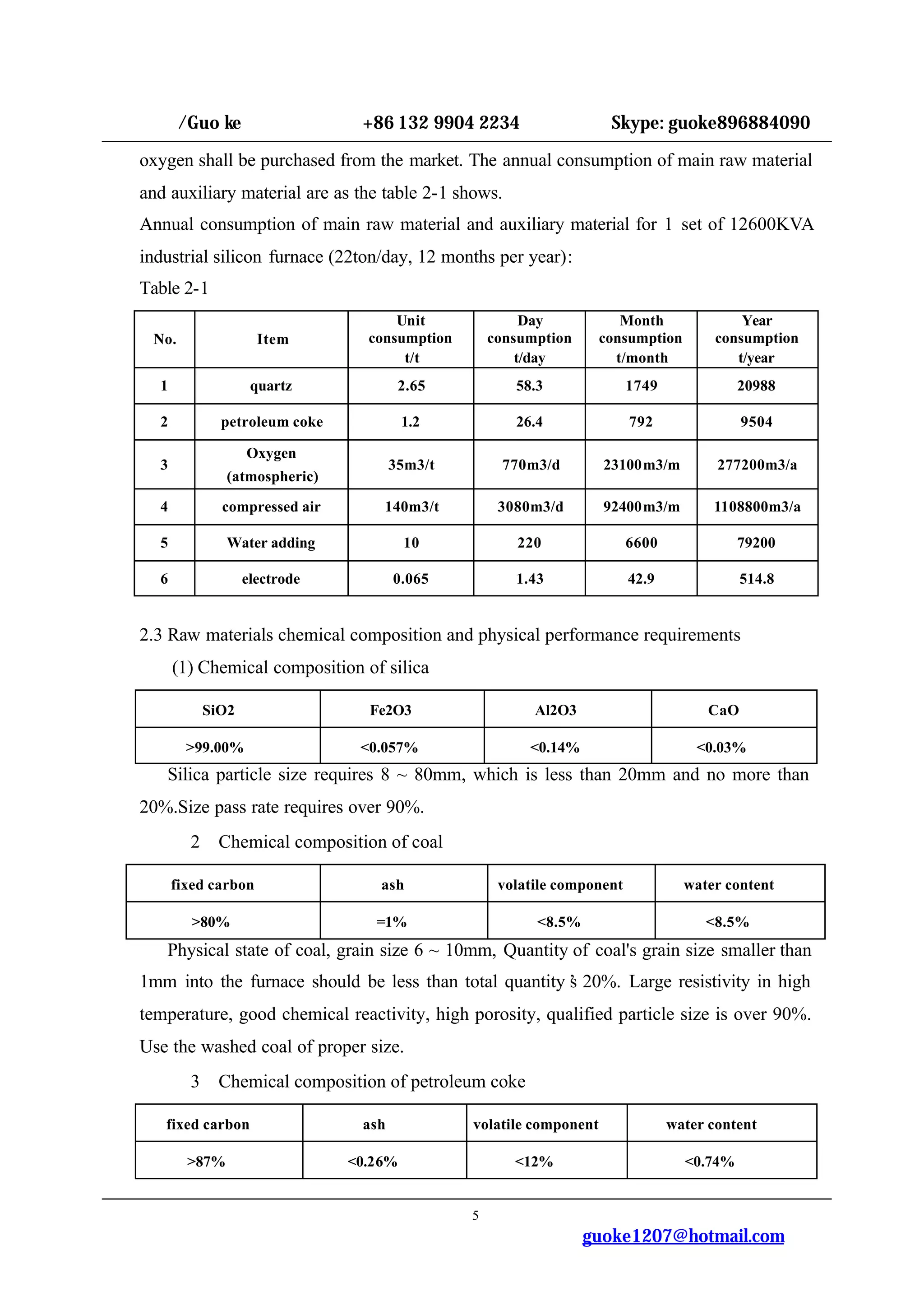 12600KVA Metal Silicon Furnace Technical Proposal | PDF