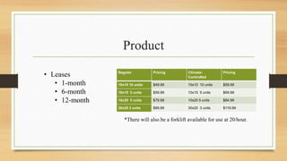 Texas State Storage ppt | PPTX | Business | Business and Finance