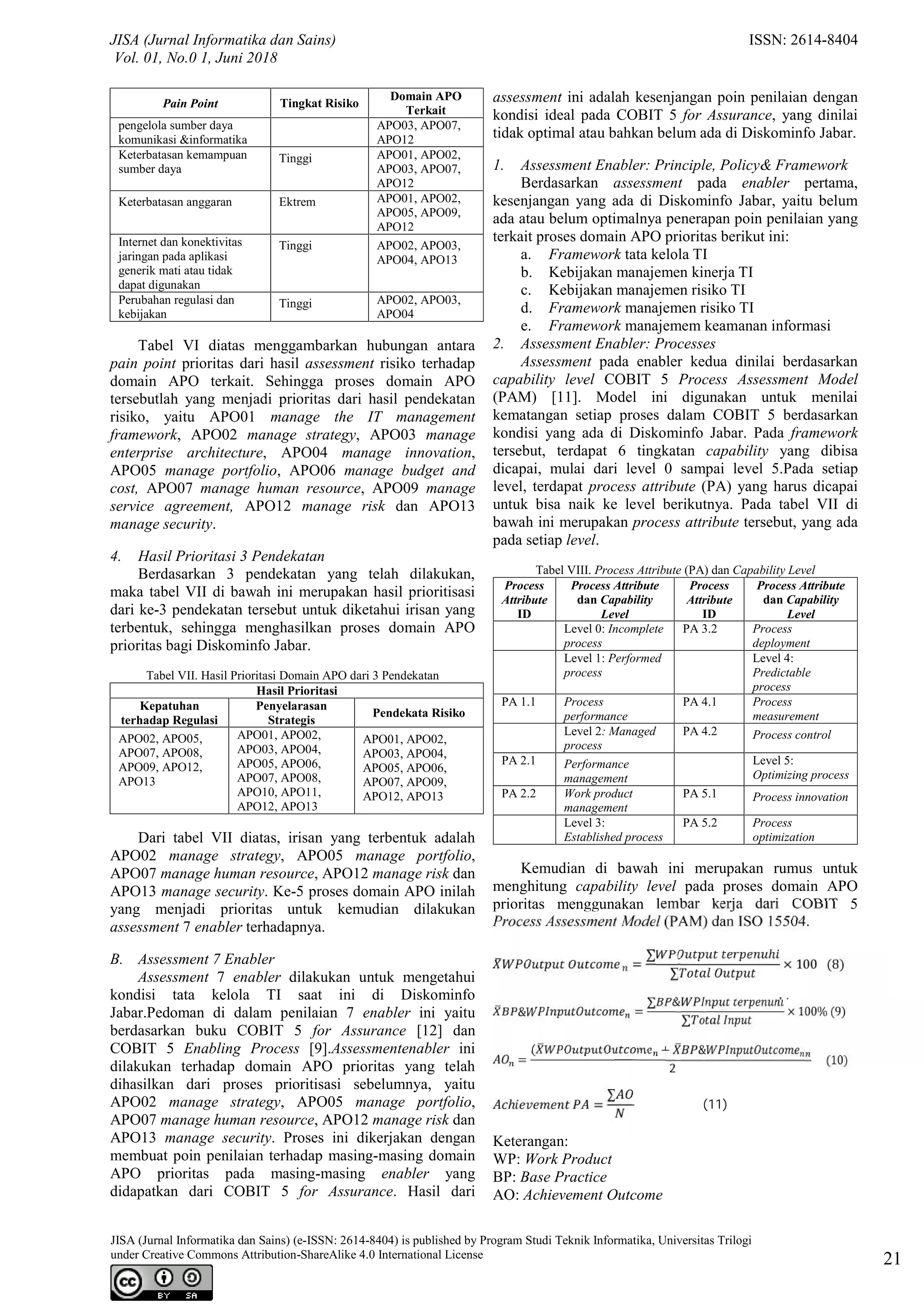 Perancangan TataKelola TI Berbasis Kerangka Cobit 5 | PDF