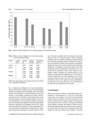 Charles and Gampala_et_al-2008-Starch in Processed Cheese | PDF