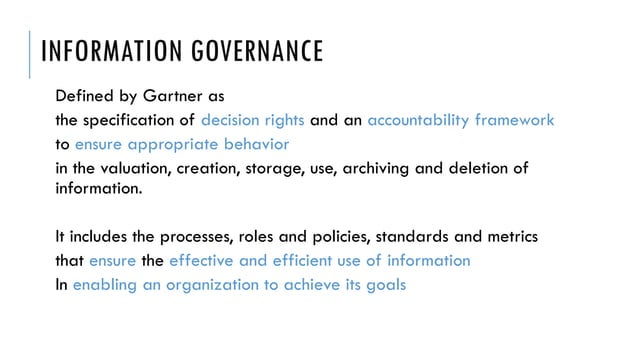 Challenges & Benefits In Creating An Information Governance Program | PPT