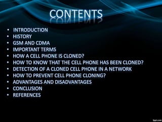 Mobile Cloning Technology | PPTX