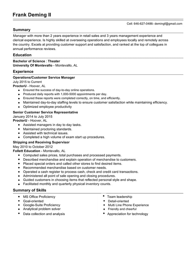Frank__Resume2 | PDF | Business | Business and Finance