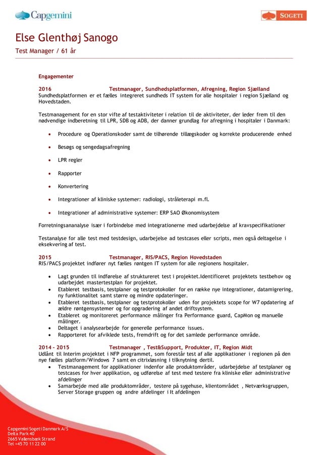 CV Capgemini Sogeti Else Glenthøj Sanogo | DOCX