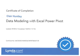 Data Modeling with Excel Power Pivots | PPT