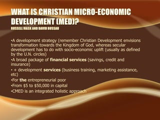 TUL 560-6-1Christian Microenterprise Development | PPTX