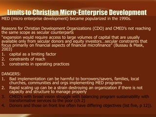 TUL 560-6-1Christian Microenterprise Development | PPTX