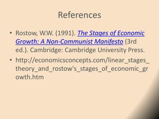 TUL 560-12-2 Rostow's Stages to Capitalist Takeoff | PPTX