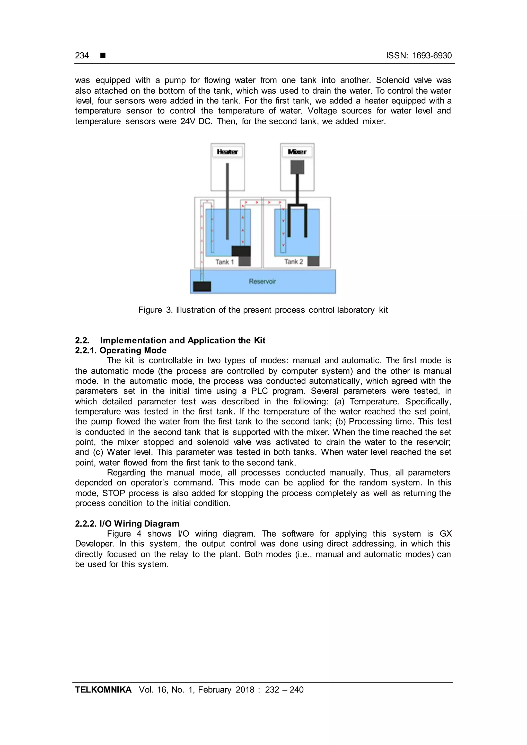 Low-cost and Portable Process Control Laboratory Kit | PDF