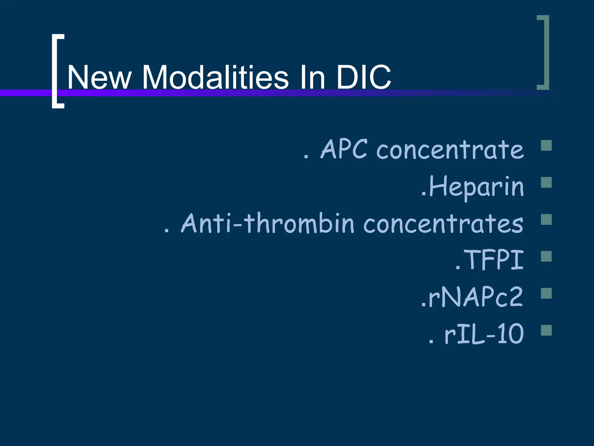 Disseminated Intravascular Coagulation (DIC)ation | PPT
