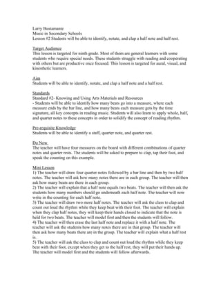 music in sec schools midterm project | PDF