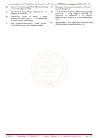 Android Based Image Steganography | PDF