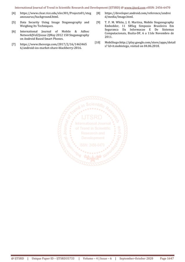 Android Based Image Steganography | PDF | Internet | Computing