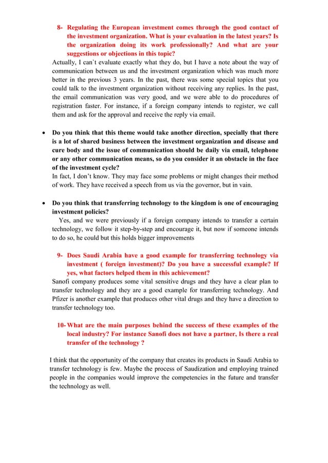 Sami final interview | PDF