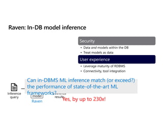 Raven: End-to-end Optimization of ML Prediction Queries | PPT