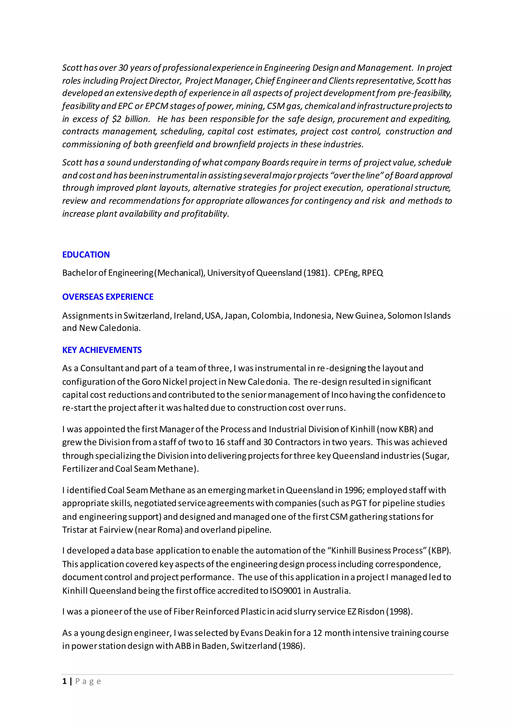 Scott Bullock CV 25112016 | DOCX