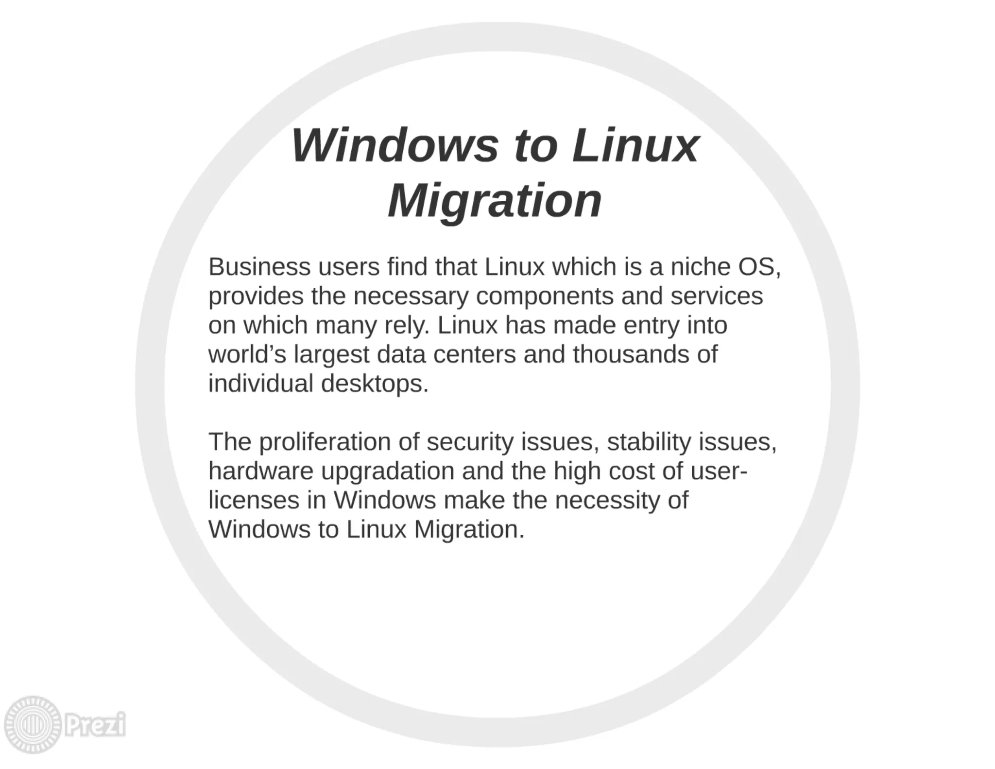 Windows to Linux Migration | PPT