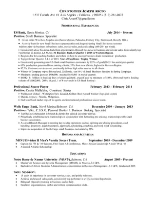 CJA 2016 Resume | PDF