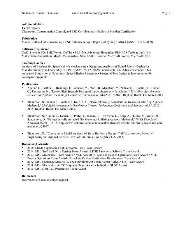 Thompson Resume | PDF