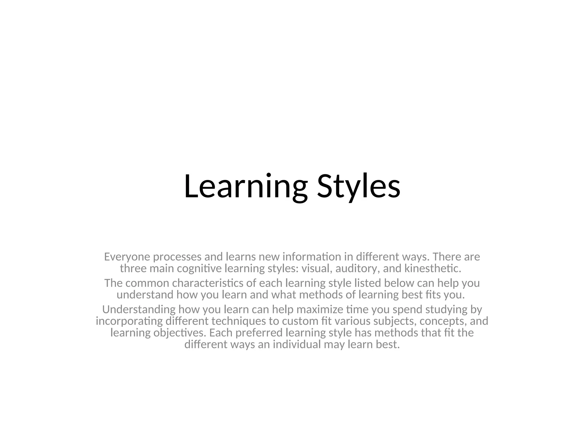Learning Styles_ How to know your students Learning Style | PPT