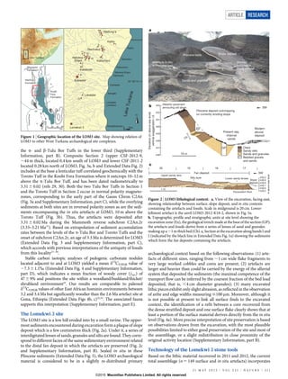 3.3-million-year-old stone tools from Lomekwi 3, West Turkana, Kenya | PDF