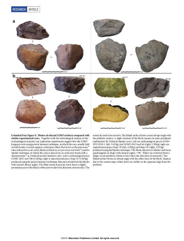 3.3-million-year-old stone tools from Lomekwi 3, West Turkana, Kenya