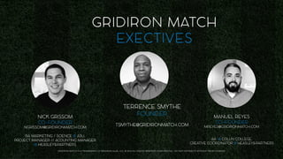 PitchDeck_GridironMatch Final | PDF