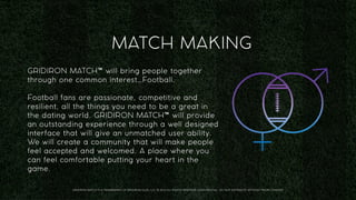 PitchDeck_GridironMatch Final | PDF
