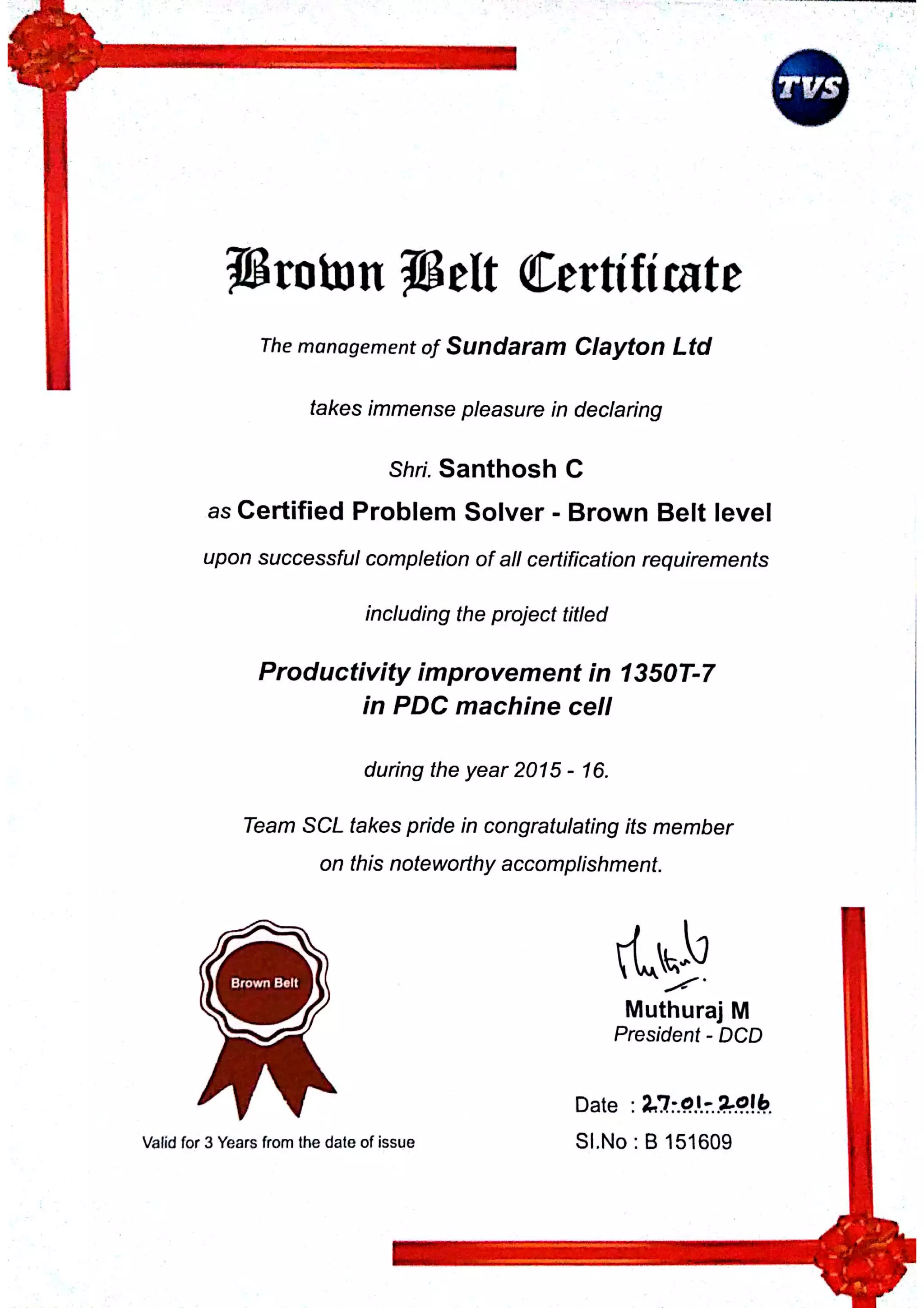 Brown belt certificate | PDF