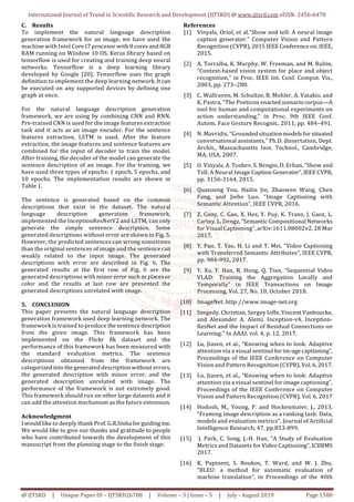Natural Language Description Generation for Image using Deep Learning ...