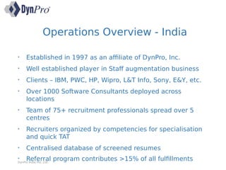 Leave Your IT Needs To Us - DynPro India | PDF