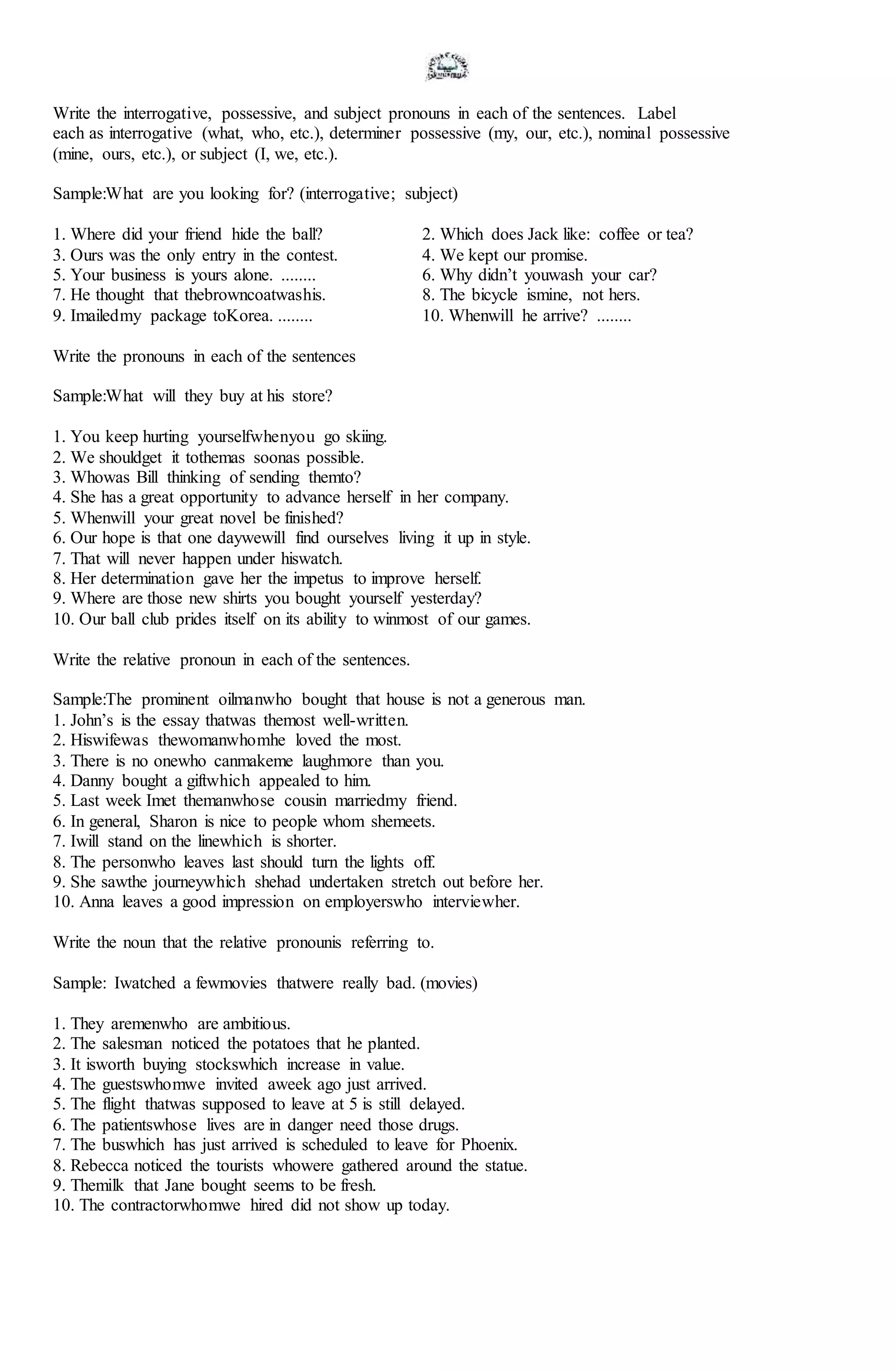 Grade 9 english TEST | DOCX