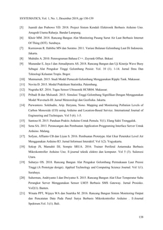 Rancang Bangun Alat Ukur Tinggi Gelombang Air Laut Berbasis ...