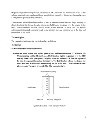Report on Touch Screens | DOC