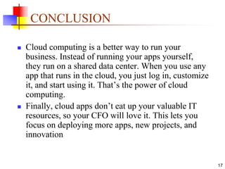 29896059 ppt-on-cloud-computing | PPT