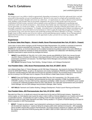 Resume Paul S Cartabiano 2016 | PDF