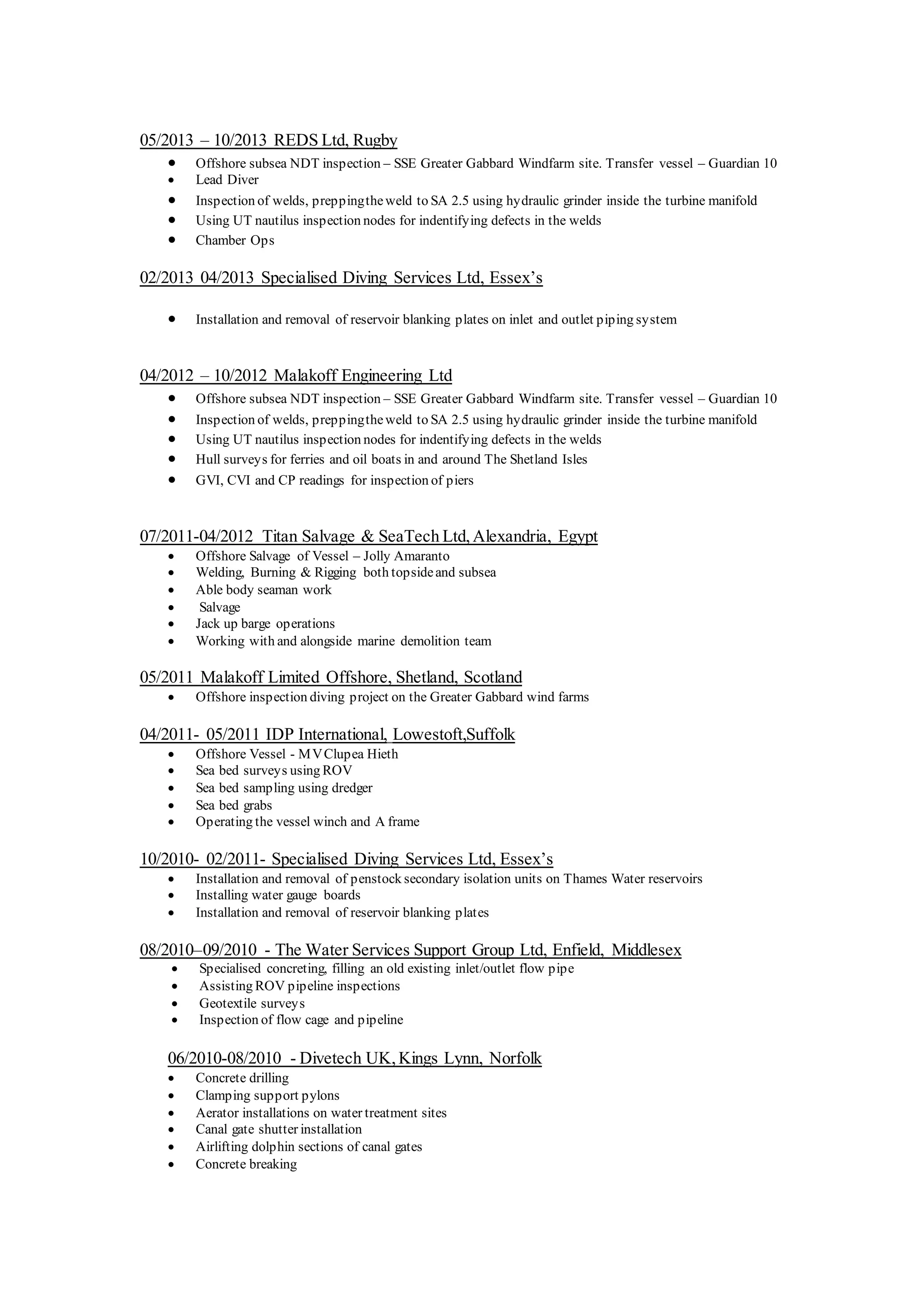 D E Marsden - Marine CV | DOCX