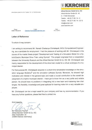 Masters Reference Letters | PDF