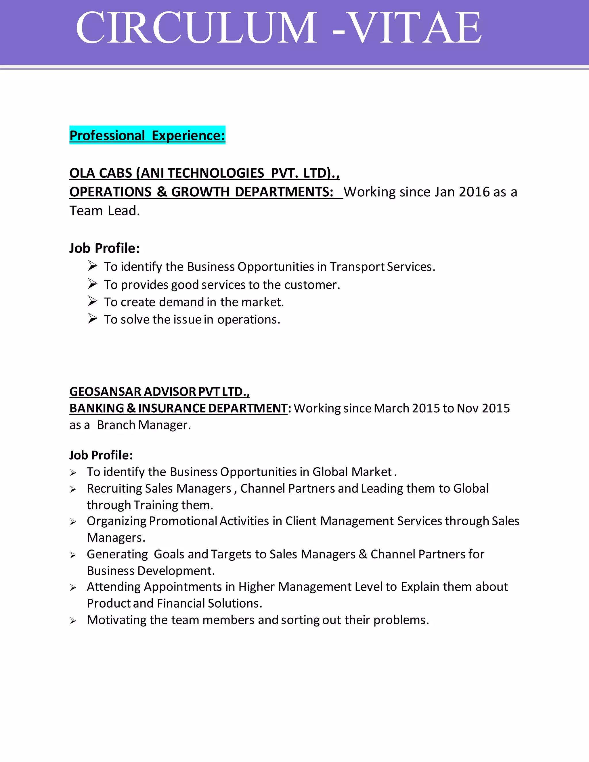 Kumar New CV | DOCX