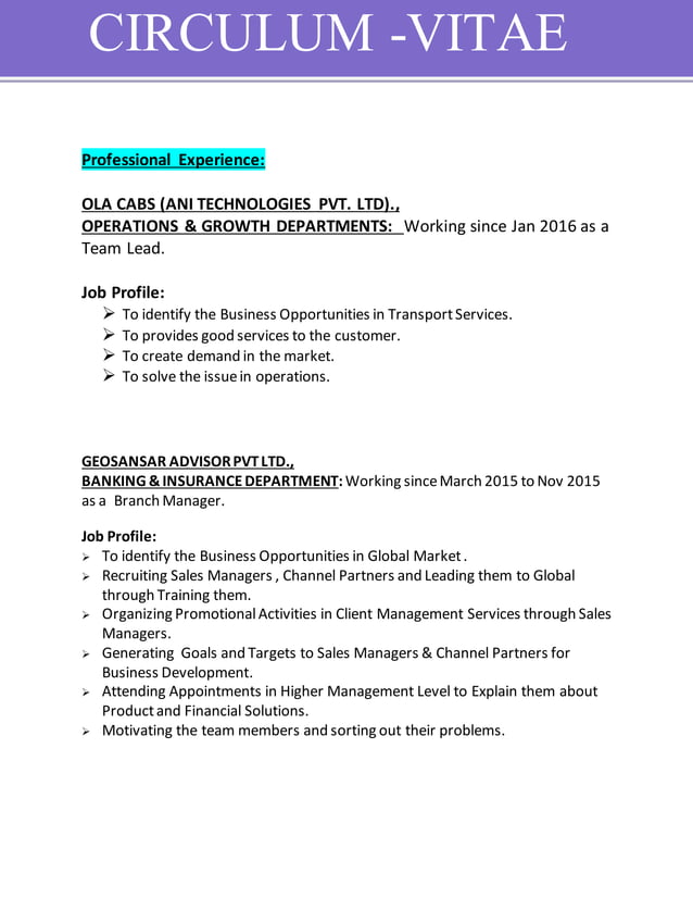 Kumar New CV | DOCX