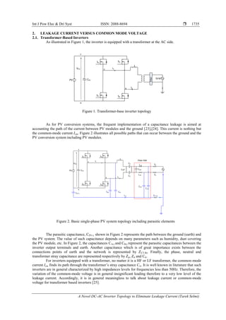 A Novel DC-AC Inverter Topology to Eliminate Leakage Current | PDF