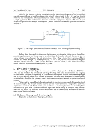 A Novel DC-AC Inverter Topology to Eliminate Leakage Current | PDF