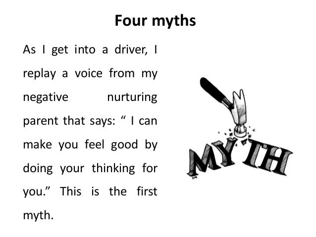 Four myths underling drivers and rackets - transactional analysis