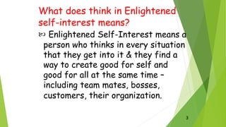 Enlightened self-interest | PPTX