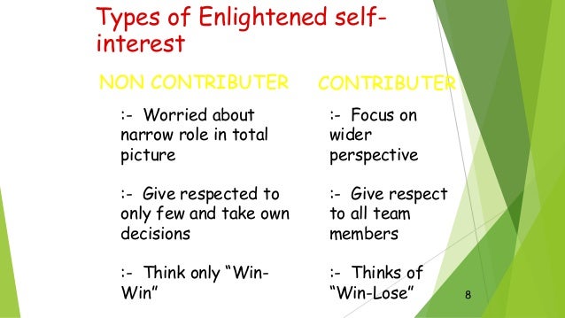 Enlightened self-interest