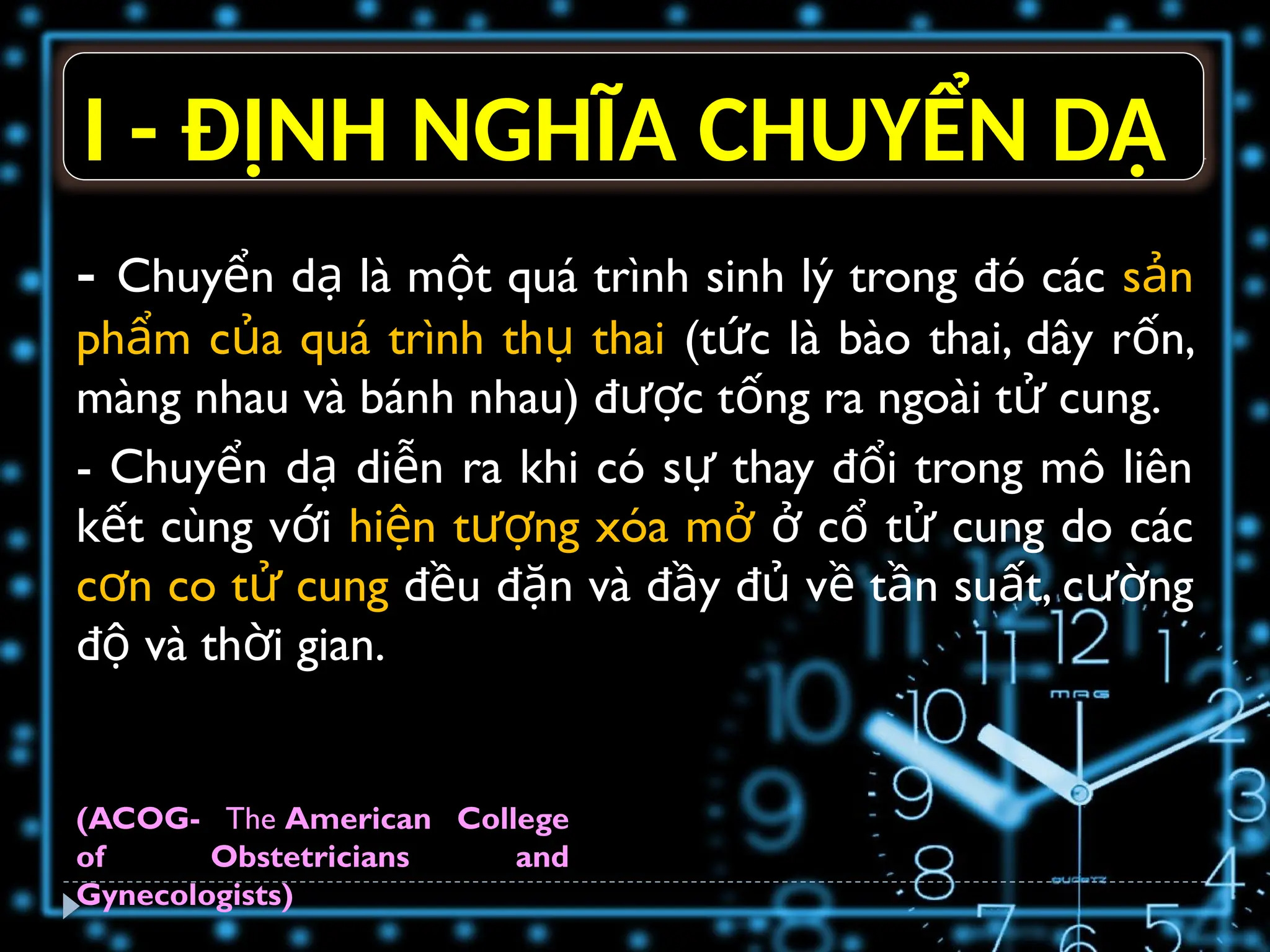 Sinh lý chuyển dạ - Trường Đại học Y khoa PNT | PPTX