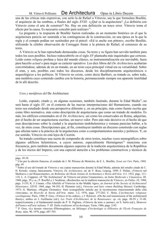 De Architectura libri decem (Los Diez Libros de Arquitectura) | PDF