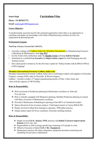 Resume | DOC | Business | Business and Finance