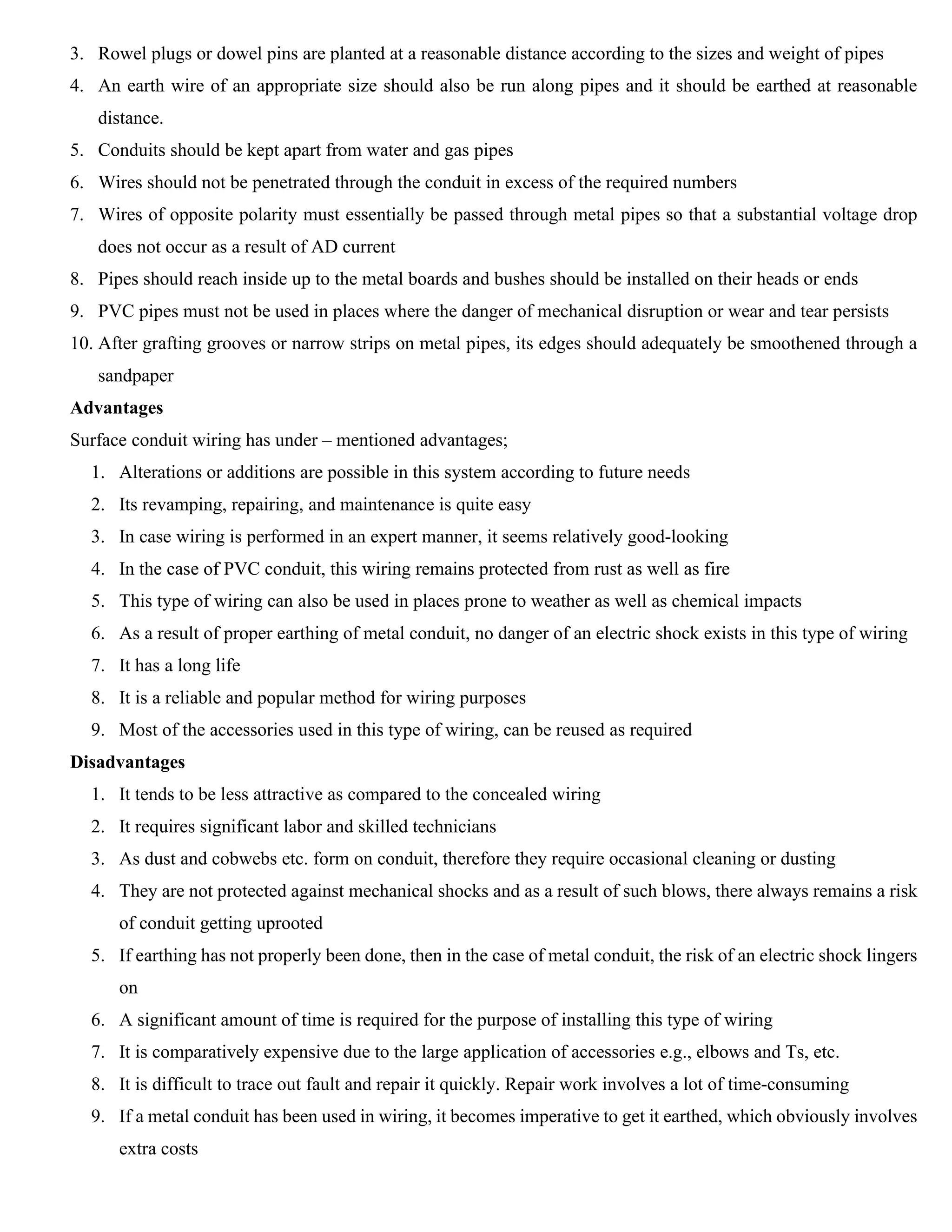 types of wiring systems used in residentials buildins | PDF